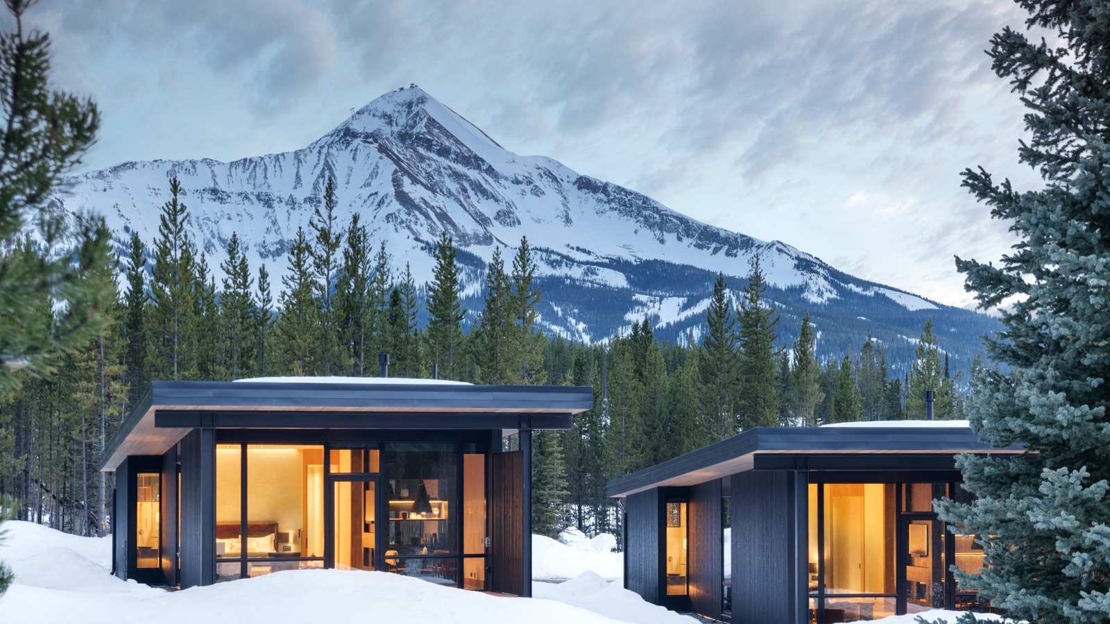 Montana's Newly-Opened Modern Mountain Resort Has Chic Cabins And ...