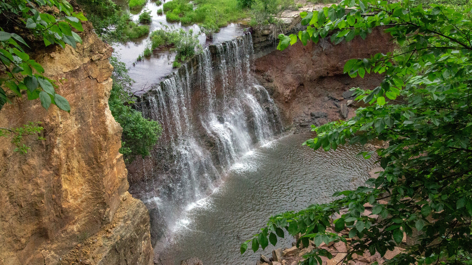 Kansas' Cowley County Waterfall Is A Beautiful Attraction With Free Camping