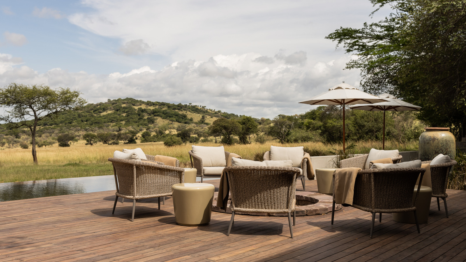 This Breathtaking Safari Villa In Tanzania Comes With A Tennis Court, Infinity Pool, And Front ...