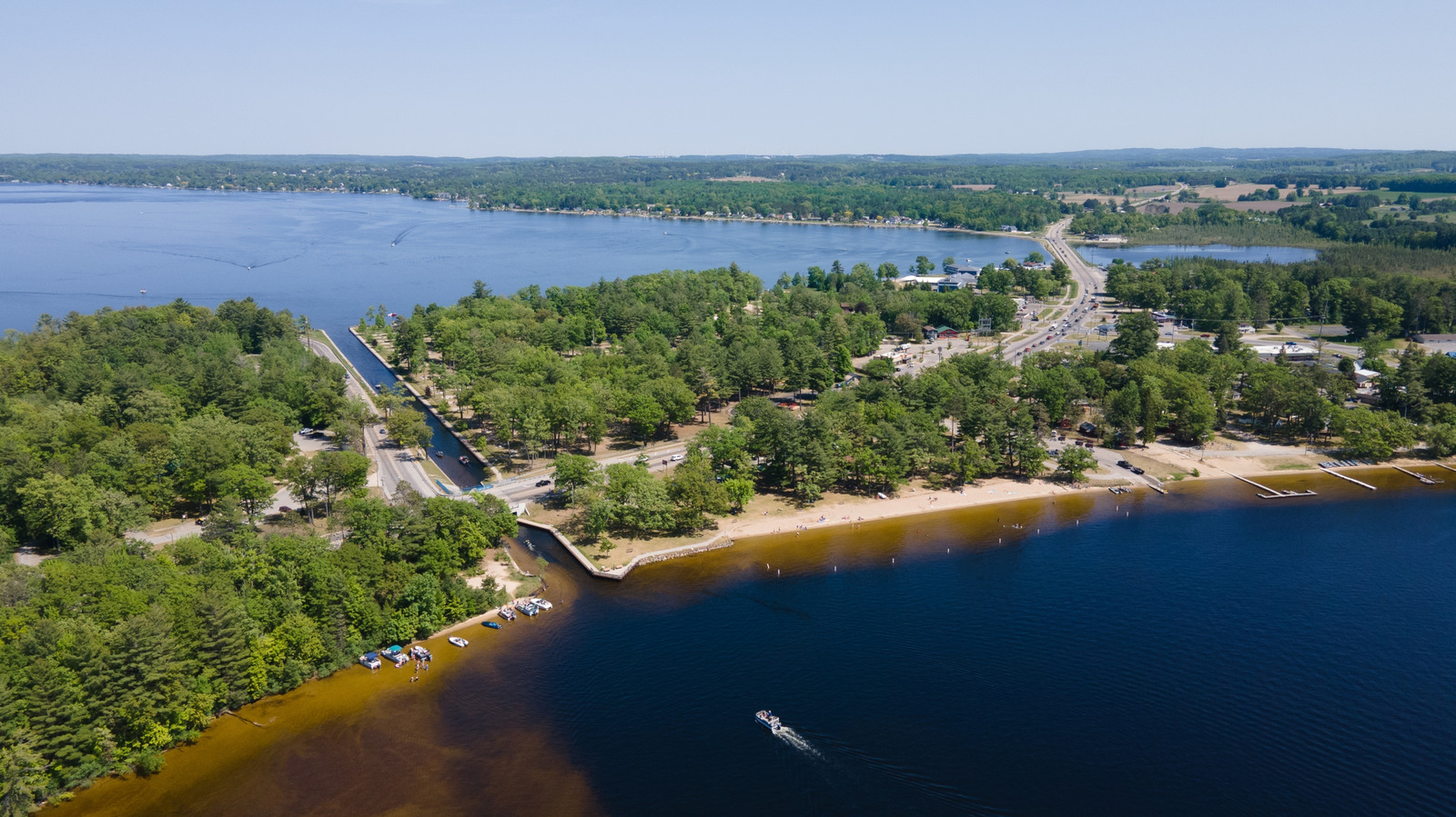 Tucked Between Two Dazzling Michigan Lakes Is A State Park For Camping ...
